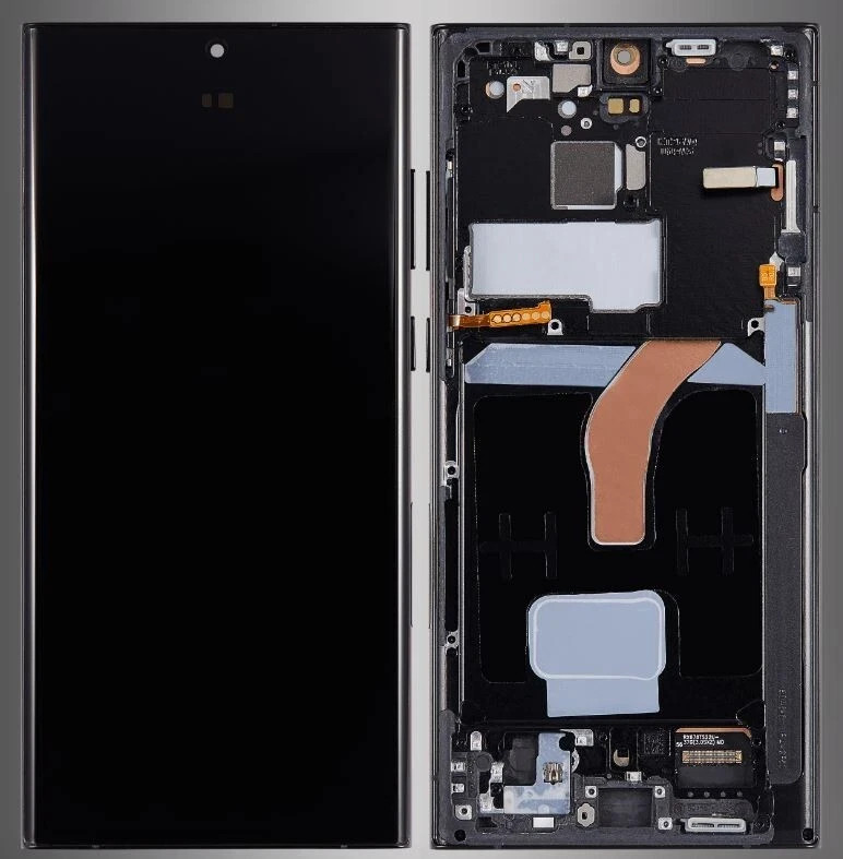 For Samsung Galaxy S22 Ultra OLED Display Screen with Frame ...