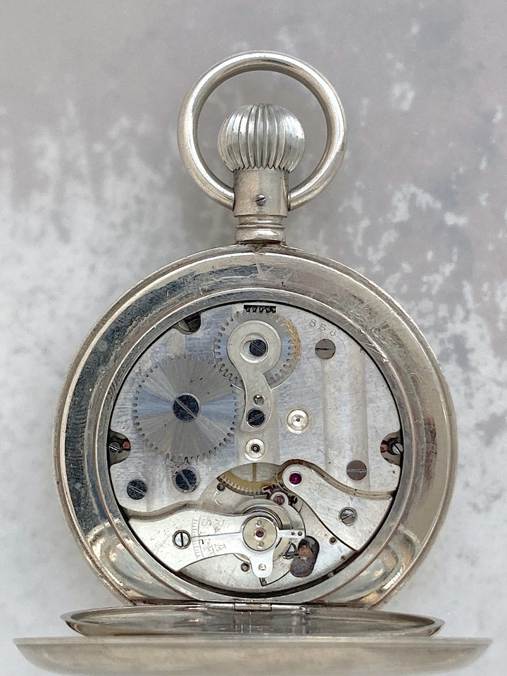 A Rare Vintage J W Benson London Swiss Made Nickel Silver Stop Watch ...