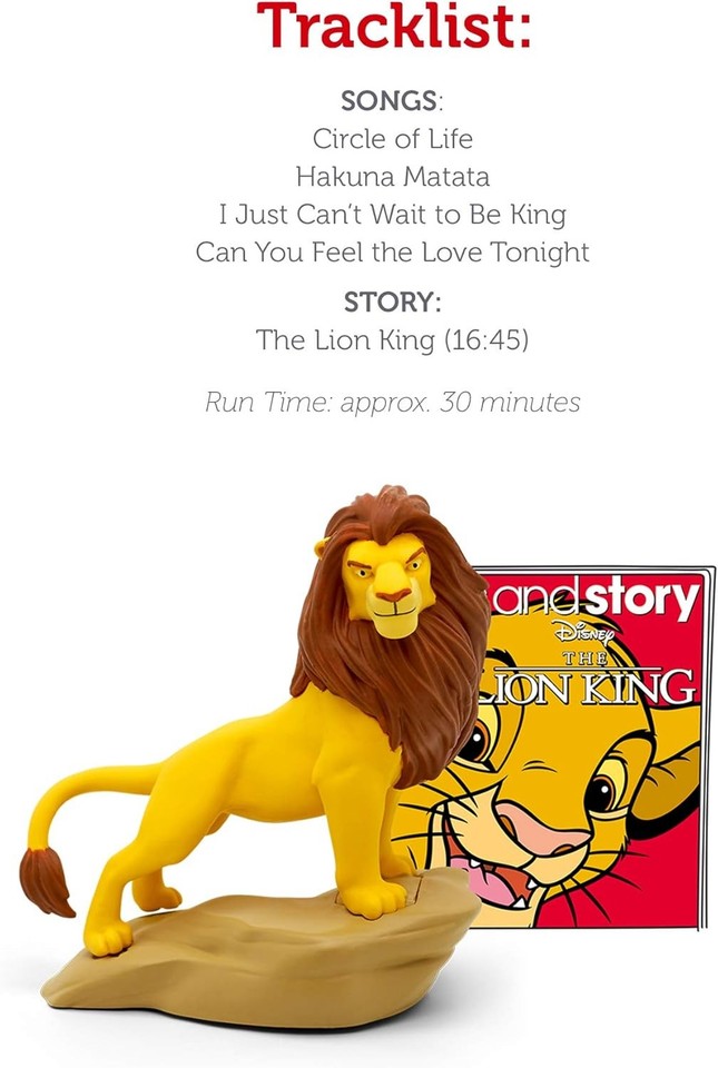 Tonies Simba Audio Toy Figurine from Disney's The Lion King | eBay