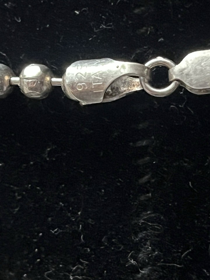 SILPADA STERLING SILVER 925 POPCORN NECKLACE & 925 Cross Pendant With ...