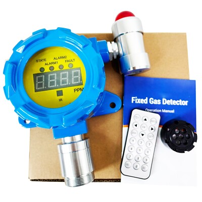 Fixed Hydrogen Fluoride Gas Concentration Detector HF Gas Monitor with ...