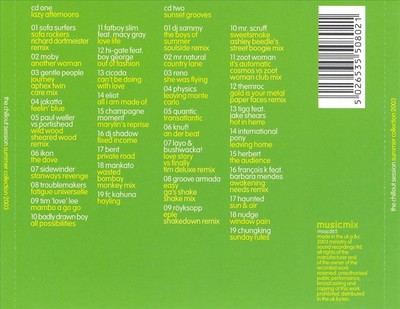 VARIOUS ARTISTS CHILLOUT SESSION SUMMER COLLECTION 2003 NEW CD ...