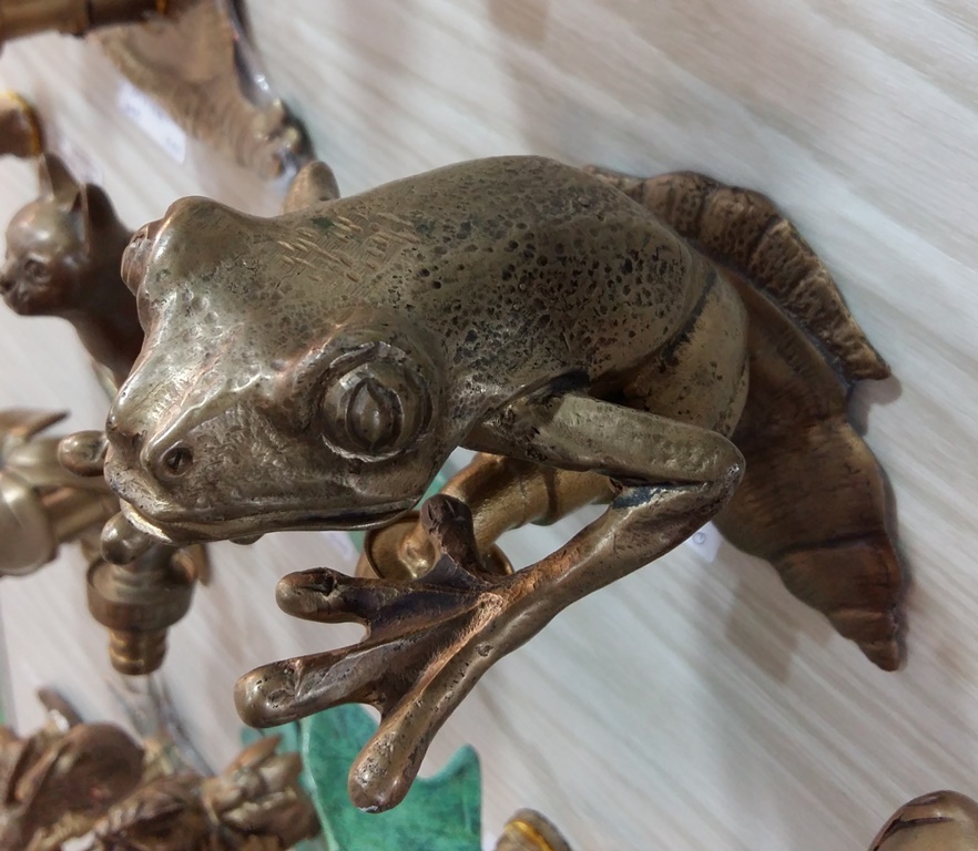 Tap Garden Brass Spigot Water Faucet Vintage Big Frog Home Decor ...