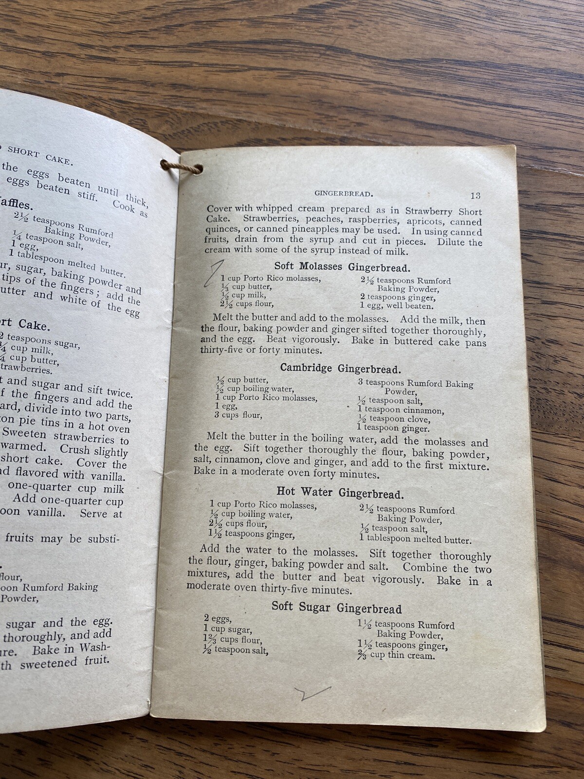 Vintage Rumford Cook Book Recipe Baking Powder Cookbook Early 1900s | eBay