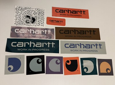 Carhartt WIP Work In Progress Sticker Pack Lot Of 13 Stickers Orange ...