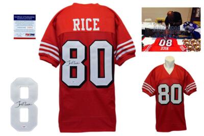 Jerry Rice Autographed SIGNED Jersey - Beckett Authentic - Throwback | eBay