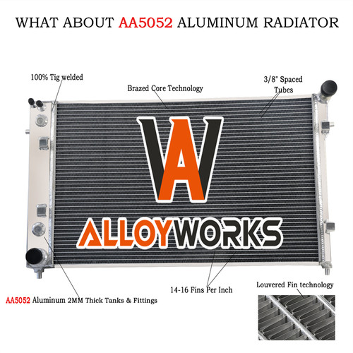 3 ROW Aluminum Radiator For 02-04 Holden Commodore VY SS 5.7L GEN 3 V8 ...
