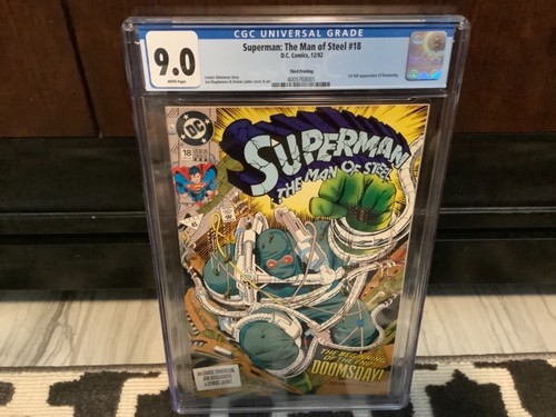 SUPERMAN MAN OF STEEL #18 12/92 1st Appearance DOOMSDAY CGC 9.0 W.P | eBay
