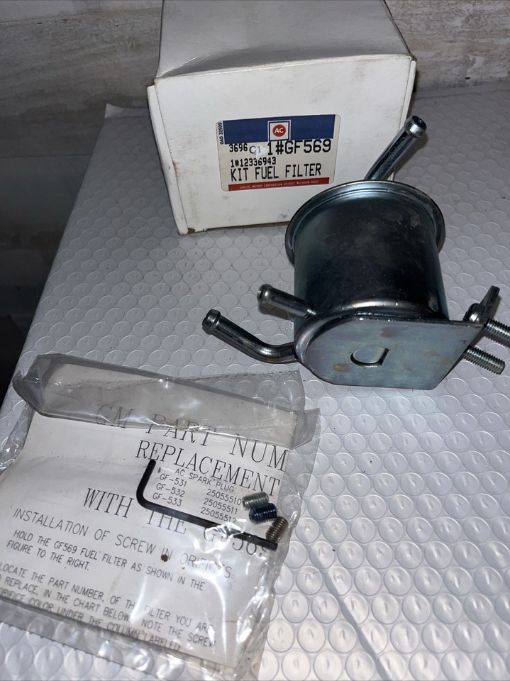 AC DELCO Fuel Filter Kit GF569 - New old Stock | eBay