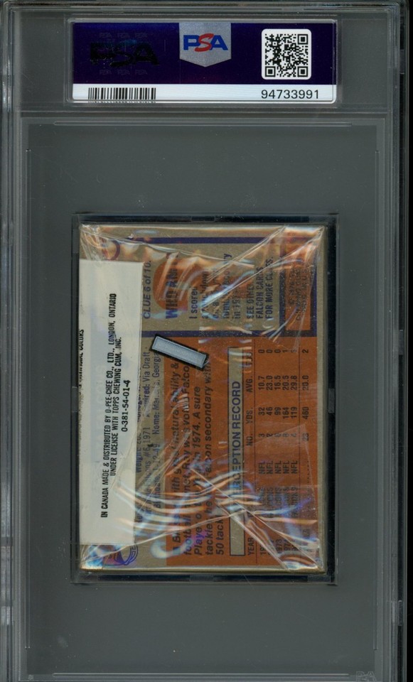 1976 TOPPS FOOTBALL CELLO PACK PSA 9 BUCS TL TOP / RAY BROWN BACK [991 ...
