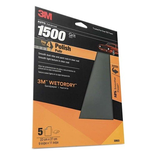 3M - 7010300639 - 3M Wetordry Sandpaper 32023 1500 Grit 9 in x 11 in ...