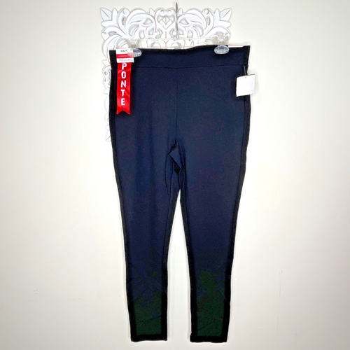 MAZE Collection Levanta Cola Women's size 1X TREGGING Pants Ponte BLACK ...