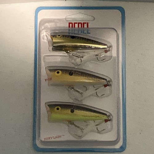 Rebel Pop-R Triple Threat 3pk Freshwater Fishing Lures | eBay