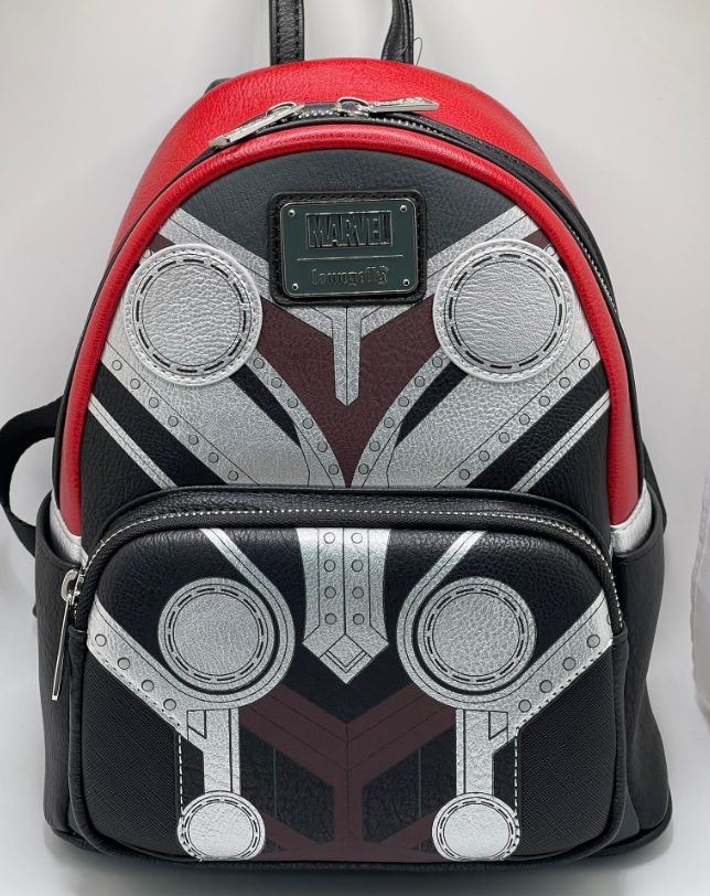 NEW Thor Loungefly Mini Backpack Marvel Love and Thunder Red Black ...