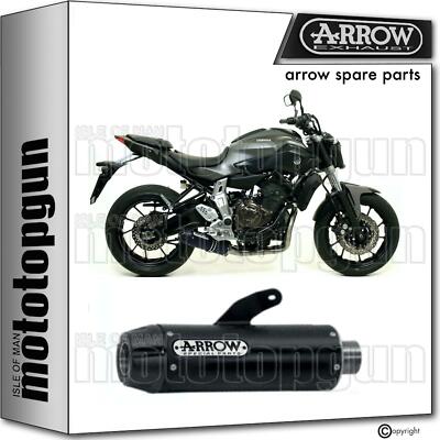 ARROW EXHAUST OK JET-RACE BLACK STAINLESS STEEL C YAMAHA MT07 MT 07 ...