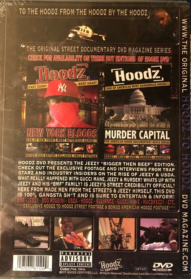 JEEZY "Bigger Than Beef" from Hoodz Certified (Factory Sealed DVD, 2007 ...