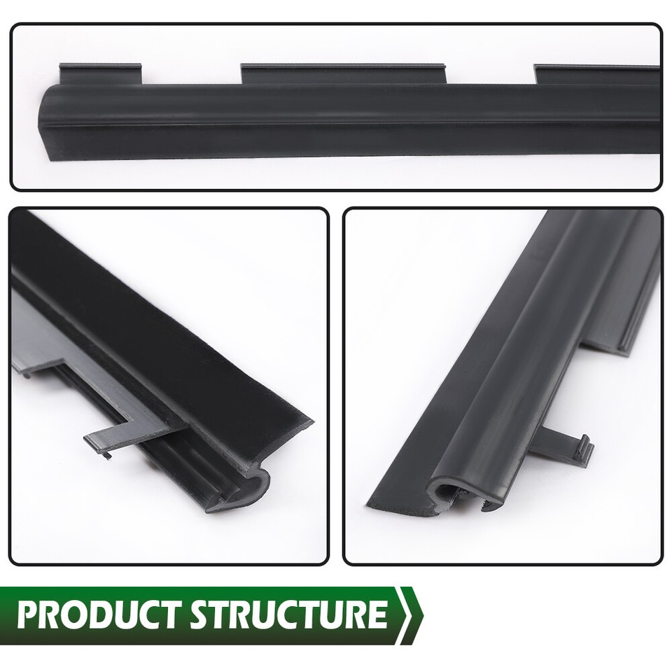 Fit For Chevy Truck Inner & Outer Window Sweep Felt Seal Weatherstrip ...