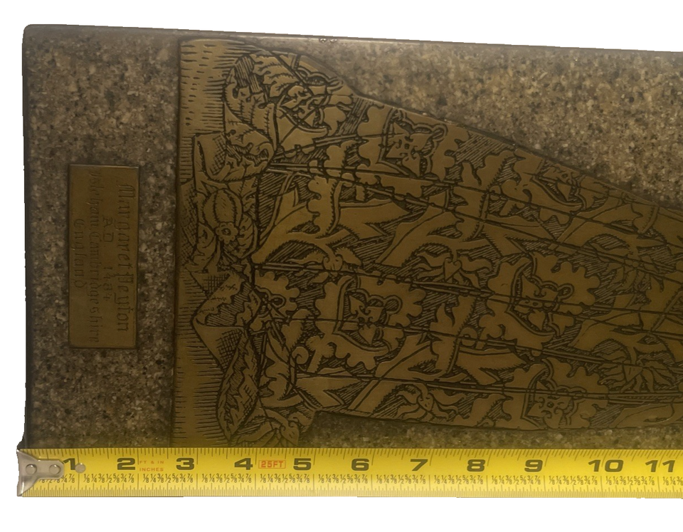 Brass Rubbing Plate | Margaret Bernard-Peyton | 1484 Islebam ...