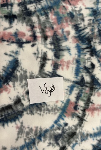 JoAnn Anti-Pill Fleece Gray & Pink Swirls 1.5 Yards | eBay