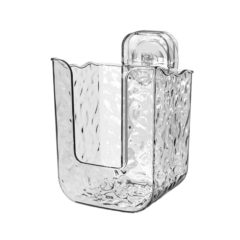 Data Fitment Wall Mounted Wipes Holder Transparent Gray Tissue Box PET ...