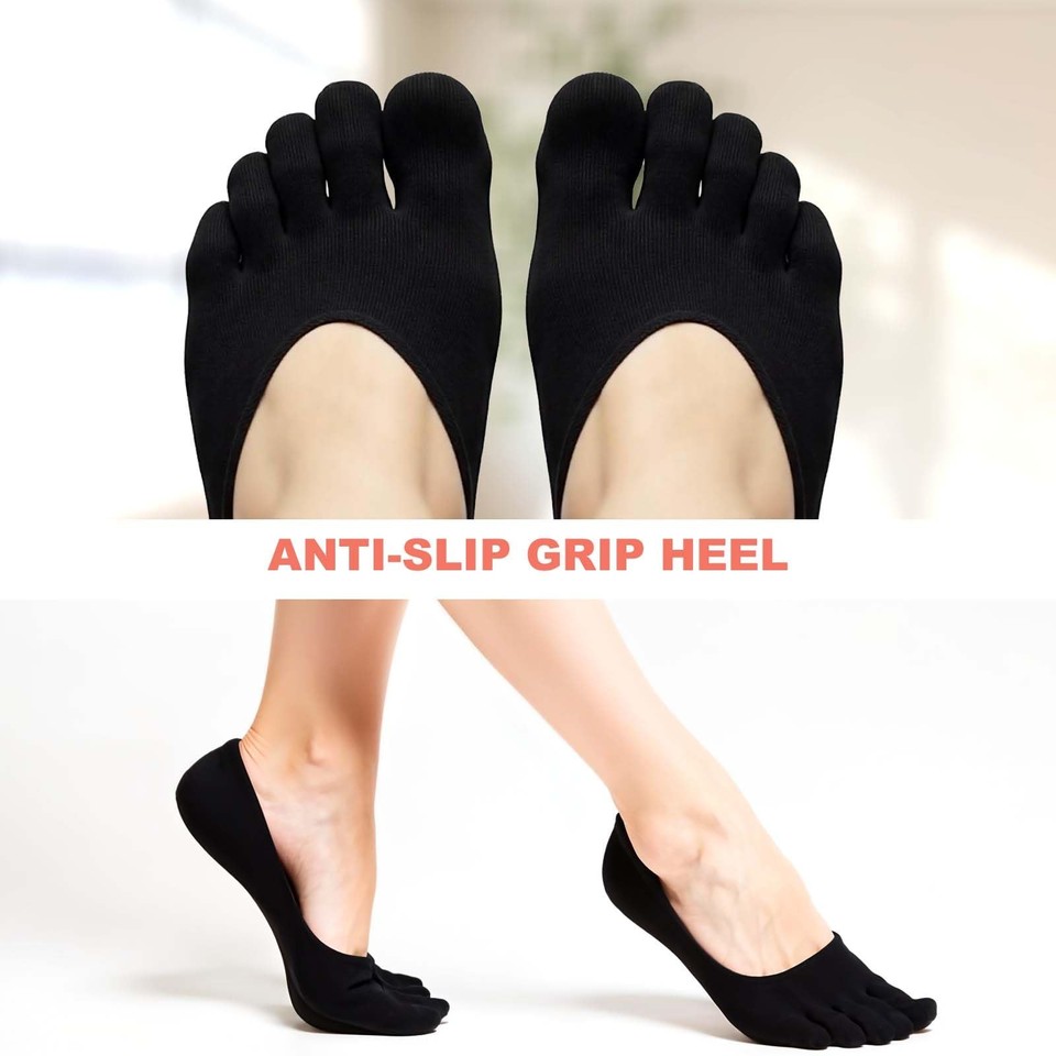 Women's 4 Pairs Orthopedic Toe Compression Socks, Toe Separator Socks ...