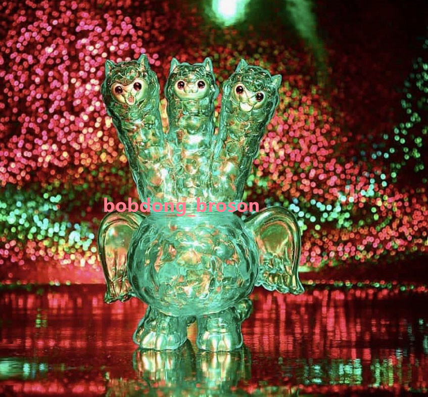 ART JUNKIE KING PACARA Transparent Green Color Vinyl Figures Toy H17CM ...