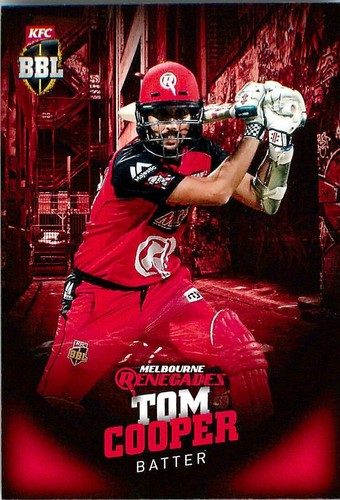 2017 2018 MELBOURNE RENEGADES BBL Cricket Card TOM COOPER | eBay Australia