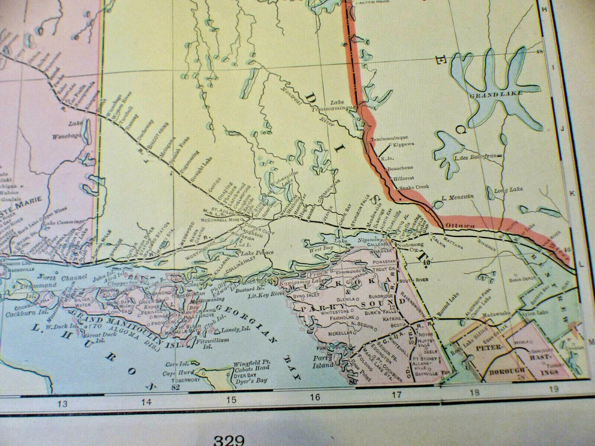 Ontario Canada Map With Cities