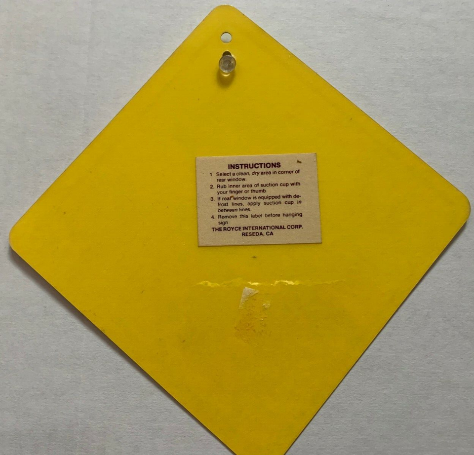 Norwegian Elkhound Aboard Car Window Sign w/ Suction Cup - 1985 - Royce ...