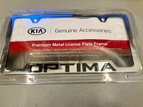 NEW OEM Kia OPTIMA Licence Plate Frame Chrome | eBay