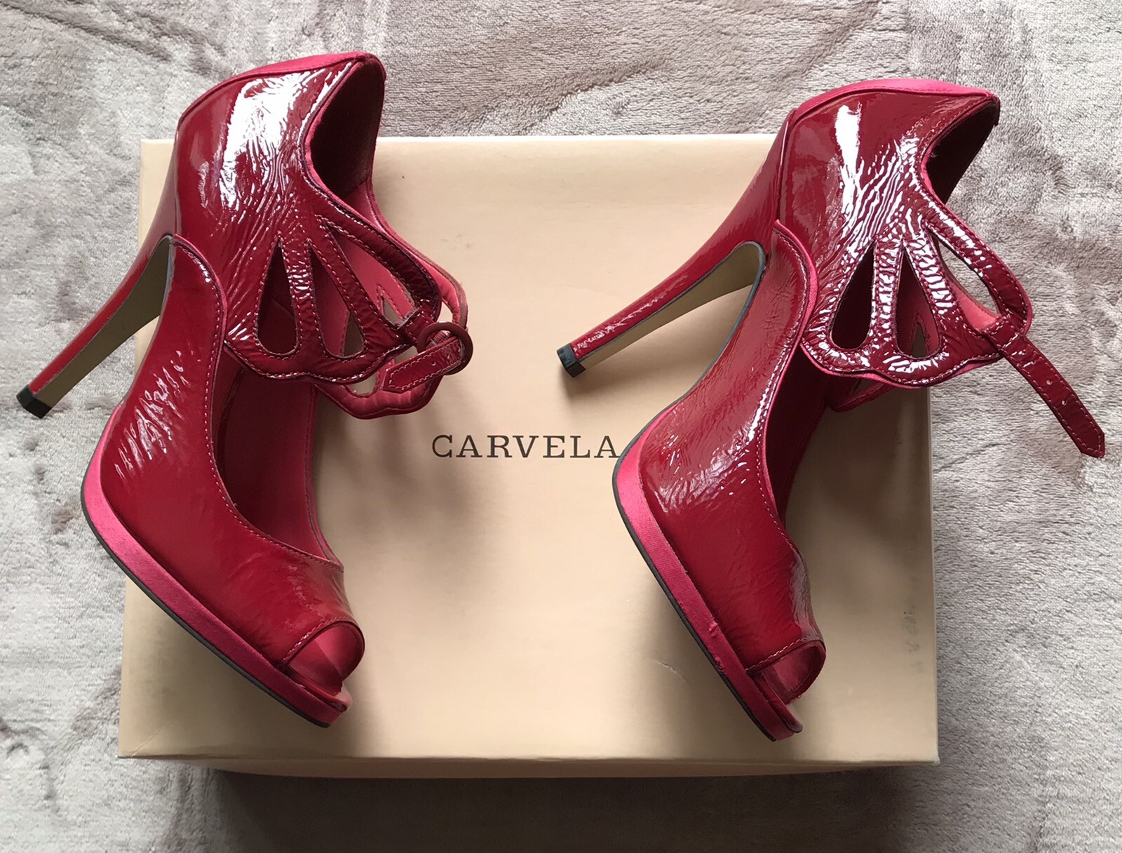 CARVELA Ladies GENERATE Red Patent High Heels Size 38 | eBay UK