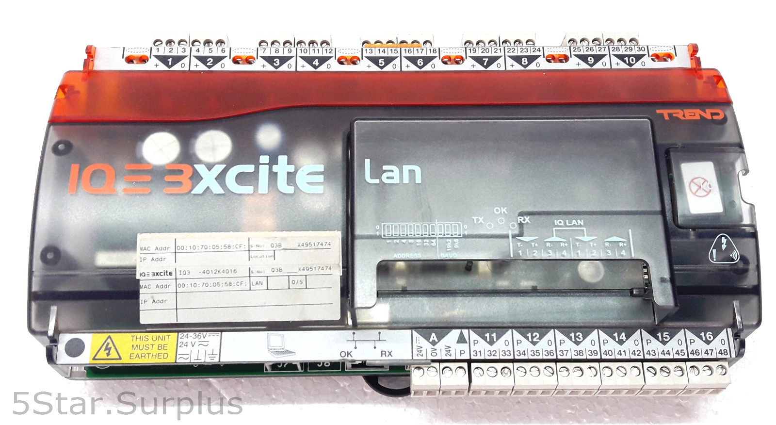 TREND IQ3-4012K4016 CONTROLLER IQ3XCITE/16/LAN/USA/UL/BAC/24 for sale ...