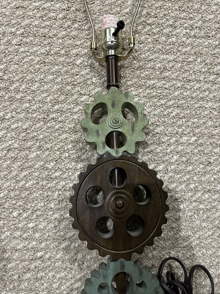 Industrial Large Table Lamps Rustic Gear Mechanical Spare Parts Set | eBay