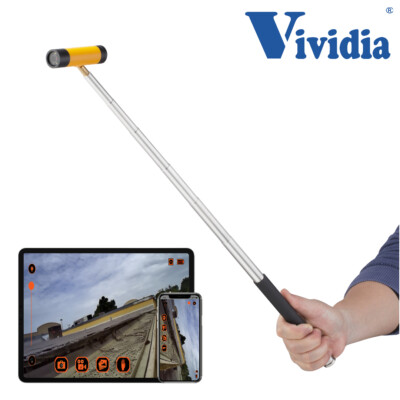 Telescopic Pole Wireless WiFi Inspection Camera for iPhone iPad Android ...