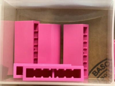 LEGO Parts - Dark Pink Slope, Curved 1 x 4 x 1 1/3 - No 6191 - QTY 5 | eBay
