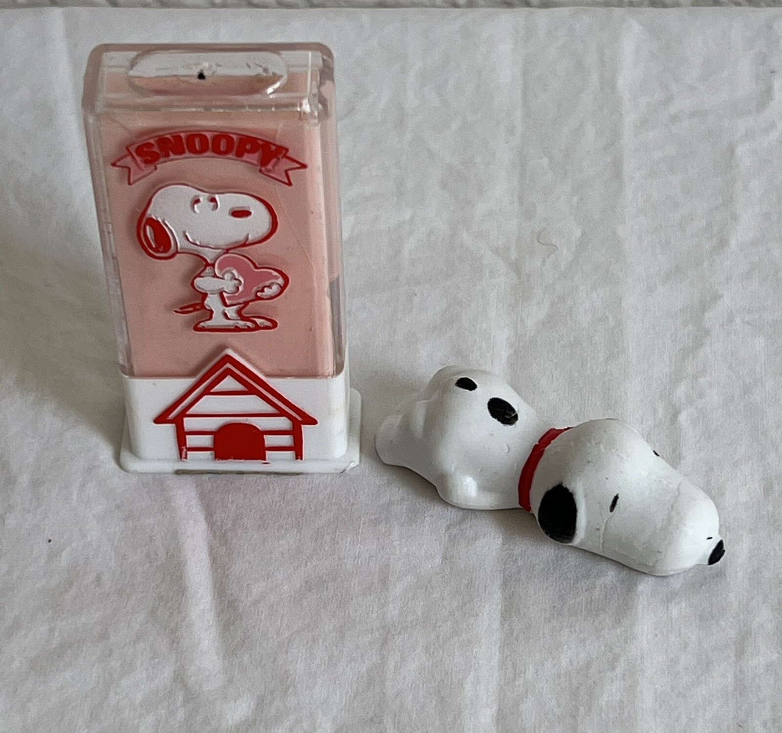 Vintage Snoopy Peanuts Eraser Snoopy Design Hong Kong 1980's Custom Set ...