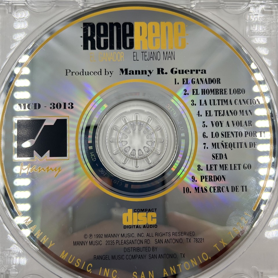Rene Rene - El Ganador CD Tex-Mex Tejano (1992) Tejano Man VG+ Disc | eBay
