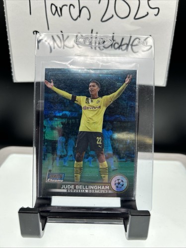 2023-24 Topps Stadium Club Chrome Jude Bellingham Blue Prism Refractor ...