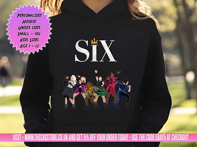 Personalised Six The Musical Hoodie - Six the Musical West End Tour ...