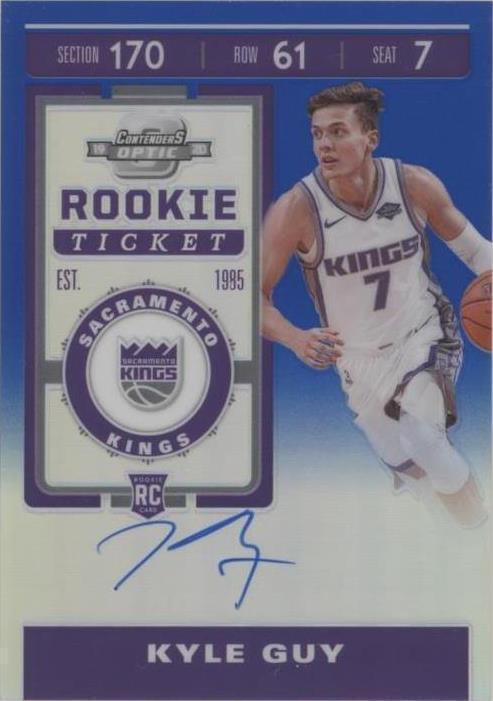 2019-20 Panini Contenders Optic - Rookie Ticket Kyle Guy #137 Blue ...