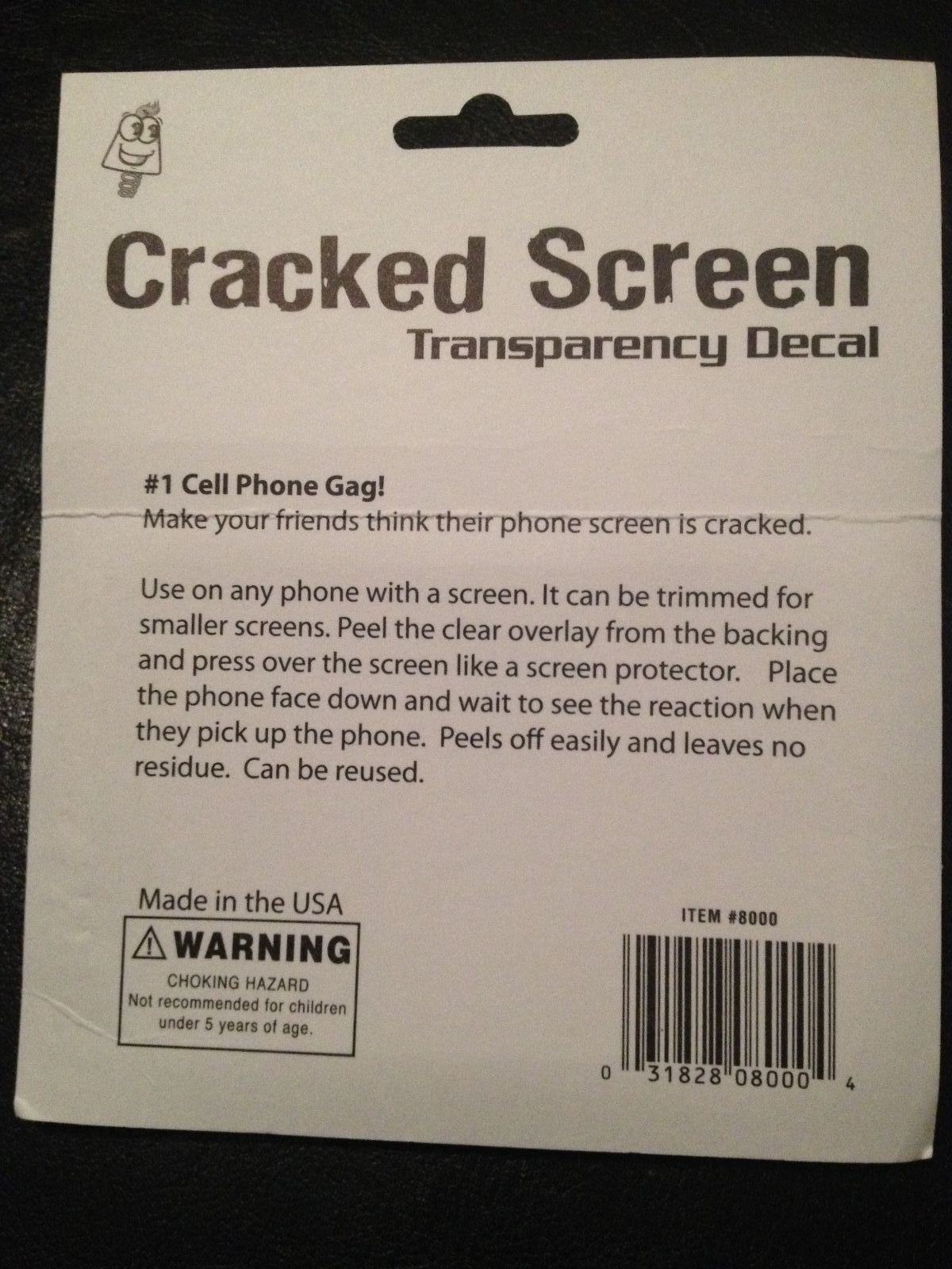 Cracked Screen - Transparency Decal To Make Mobile Phone Screens Appear ...