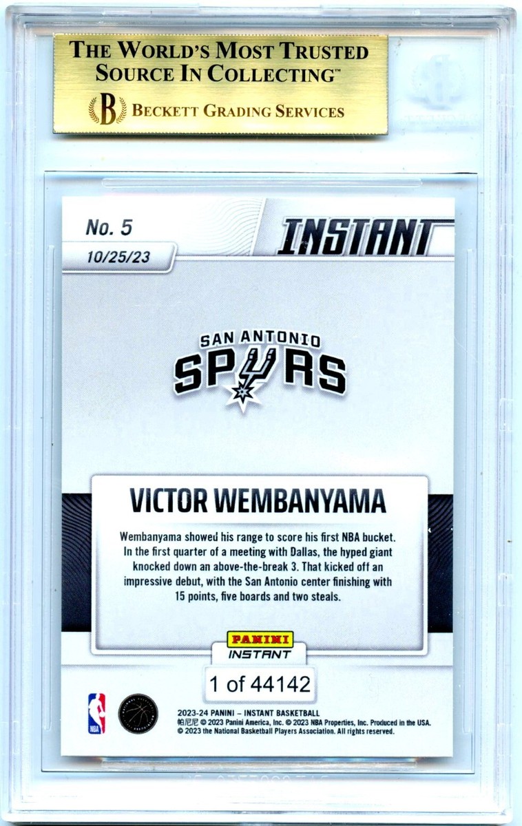VICTOR WEMBANYAMA RC 2023-24 PANINI INSTANT ROOKIE /44142 VICTOR WEMBANYAMA RC 2023-24 PANINI INSTANT ROOKIE /44142