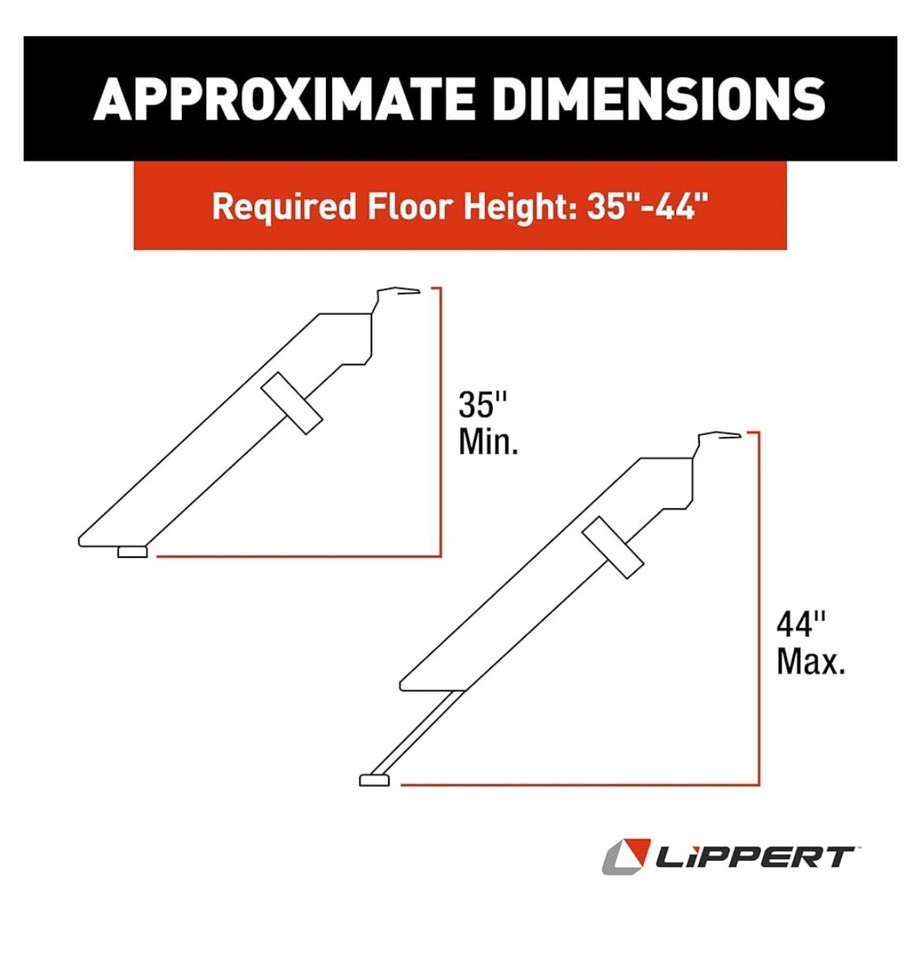 NEW Lippert Components Solid Entry Step Quad Step for RV Trailer 30 ...