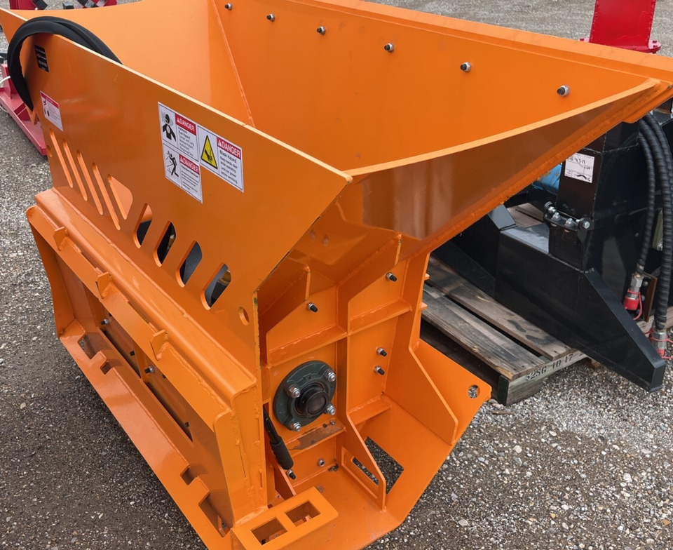Concrete Block Stone Asphalt Brick Crusher Breaker Bucket SkidSteer ...