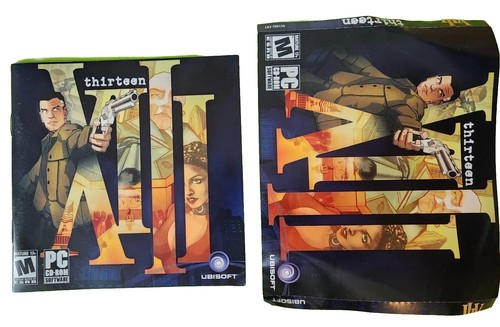 Thirteen XIII Ubisoft 4 Disc PC Game Conspiracy Thriller Graphic Novel ...
