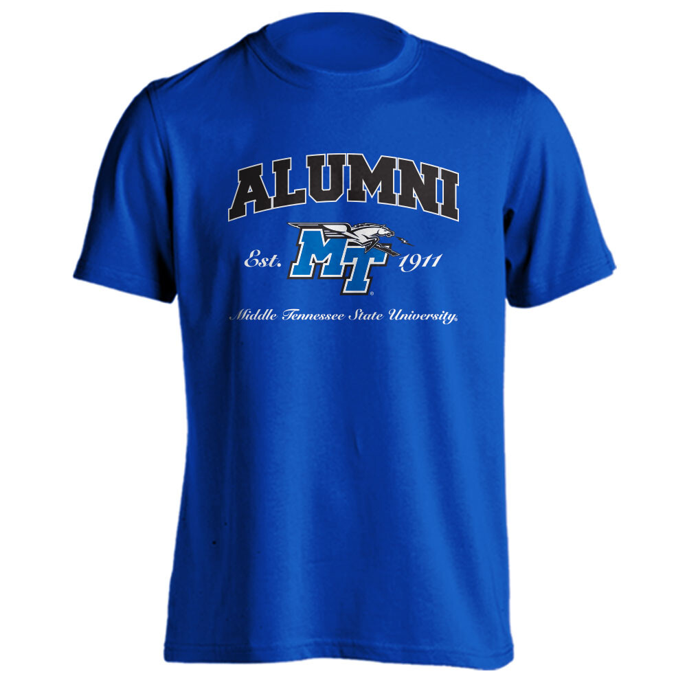Middle Tennessee State University MTSU Blue Raiders Alumni Short Sleeve ...