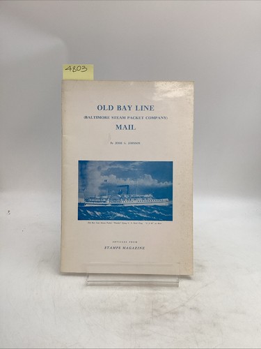 Signed Old Bay Line Baltimore Steam Packet Company Mail Jesse G ...
