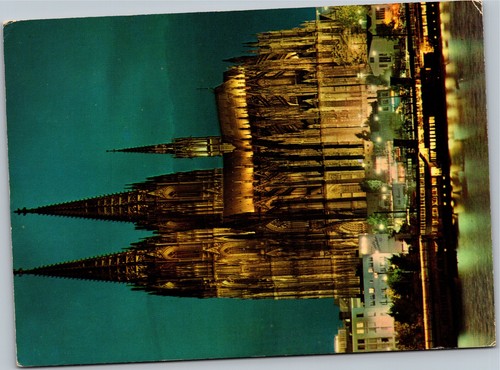 Postcard Germany Cologne Cathedral in festive lighting | eBay