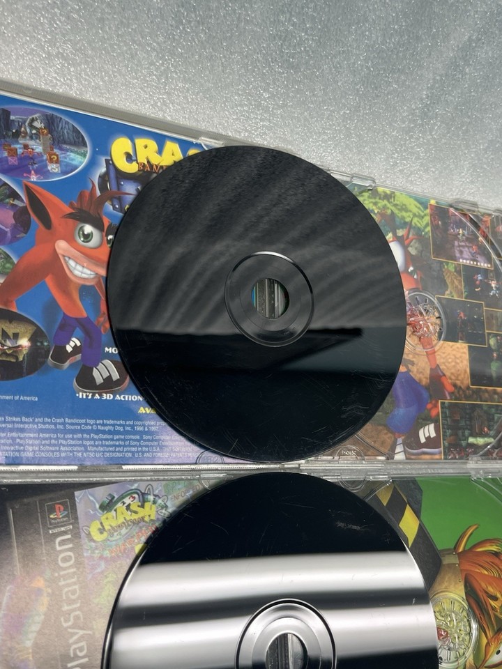 Crash 1 & 2 , CTR Crash Bandicoot Warped Ps1 Holo Covers PlayStation 1 ...