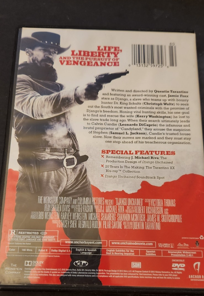 Django Unchained (DVD, 2013) | eBay
